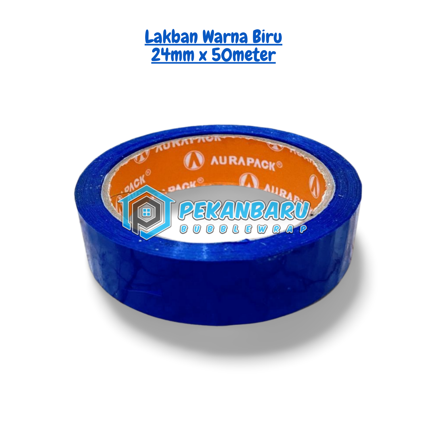 Lakban Warna Biru 24 mm x 50meter